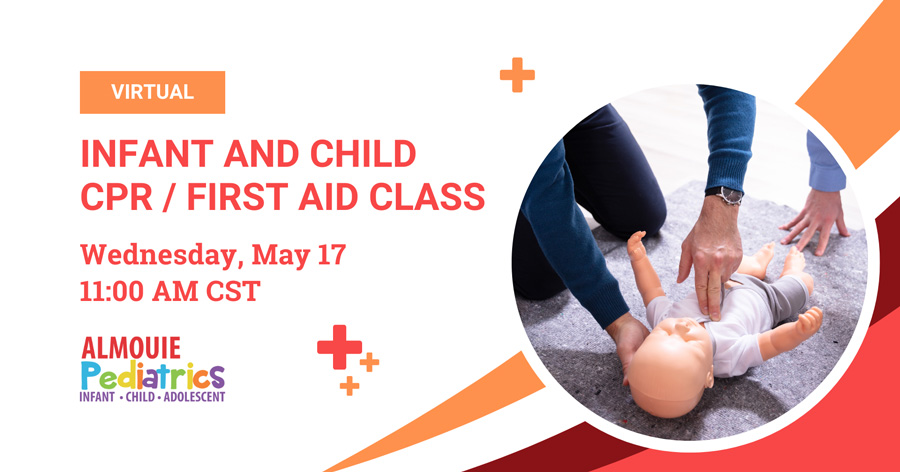 Free Virtual Infant and Child CPR & First Aid Class - Almouie Pediatrics